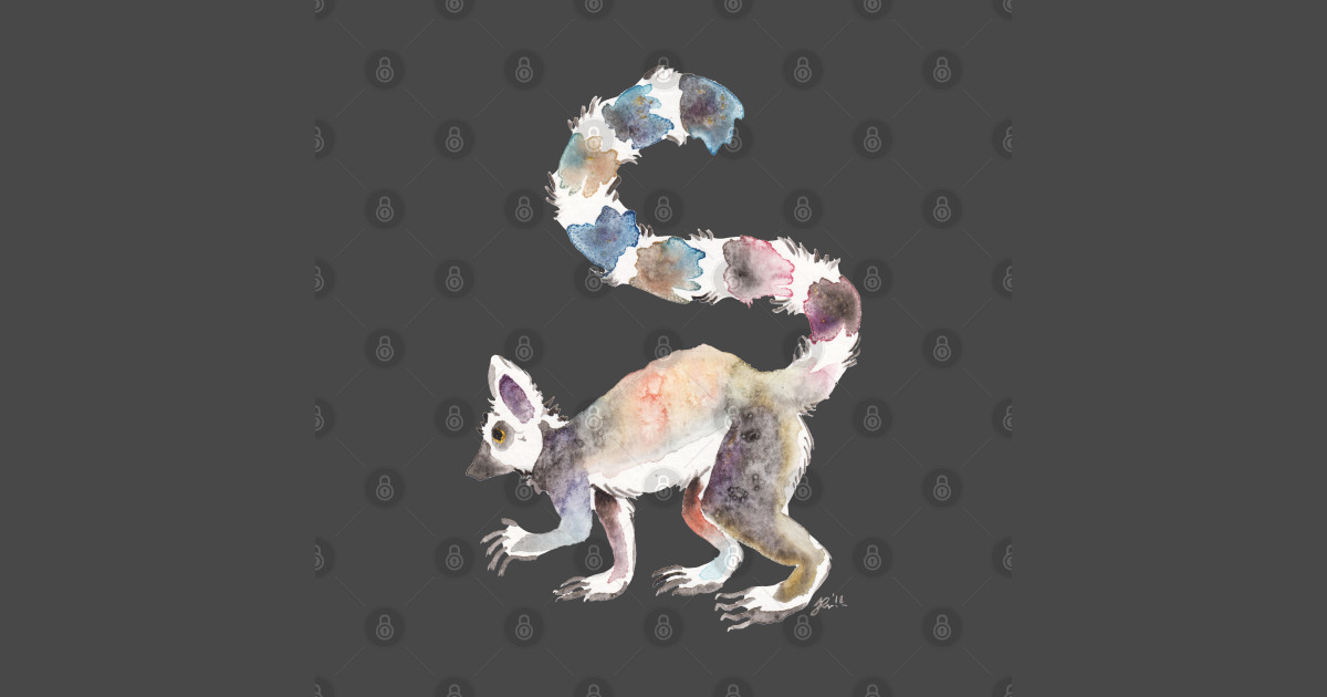 Splotchy Lemur - Animal - T-Shirt | TeePublic