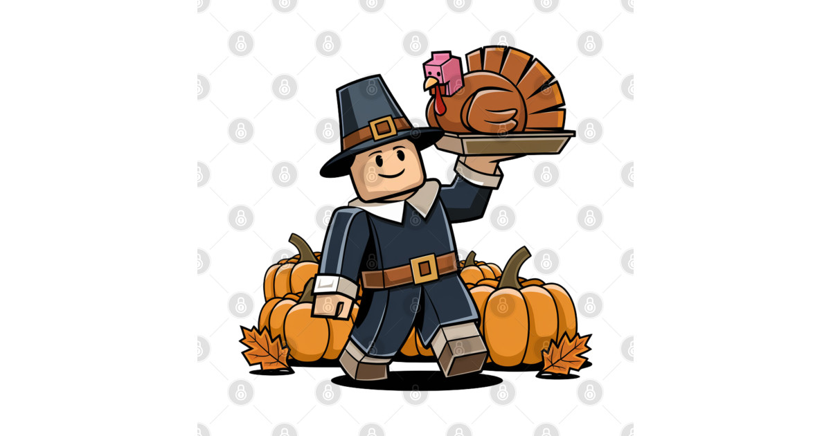 Roblox Thanksgiving Day Avatar - Roblox - T-Shirt | TeePublic