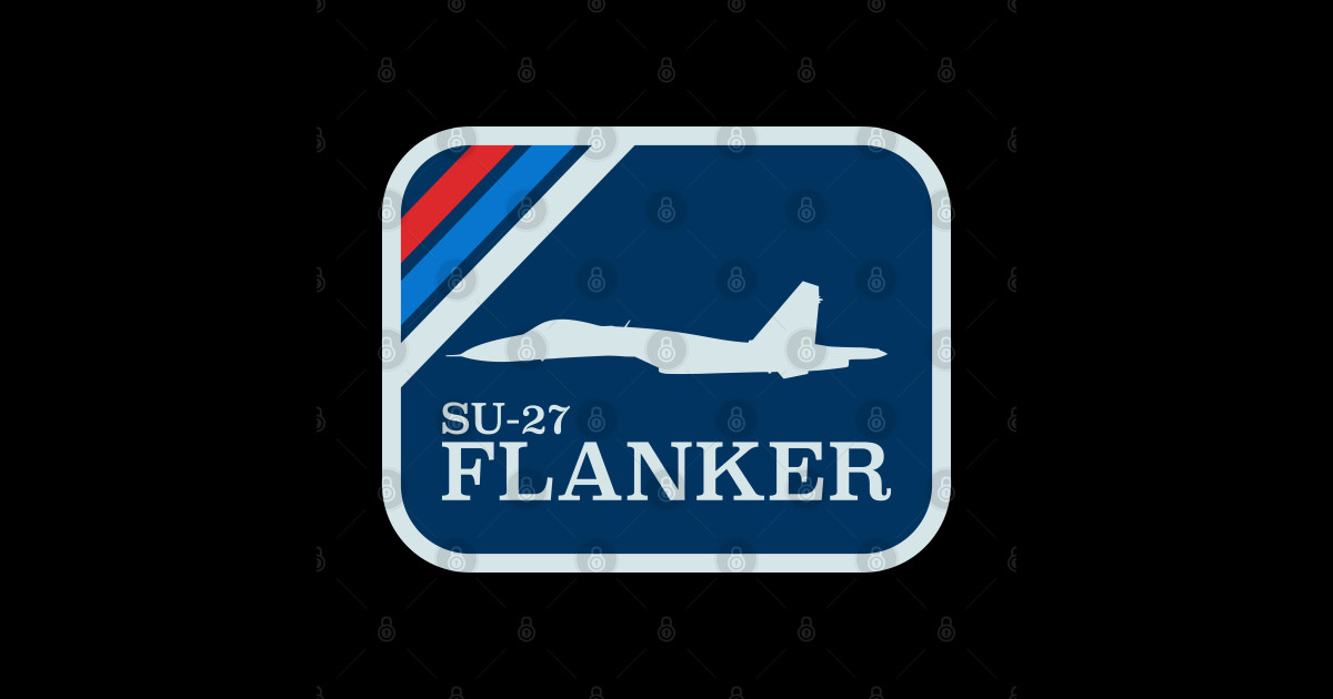 SU-27 Flanker - Russian Su27 Flanker - Sticker | TeePublic
