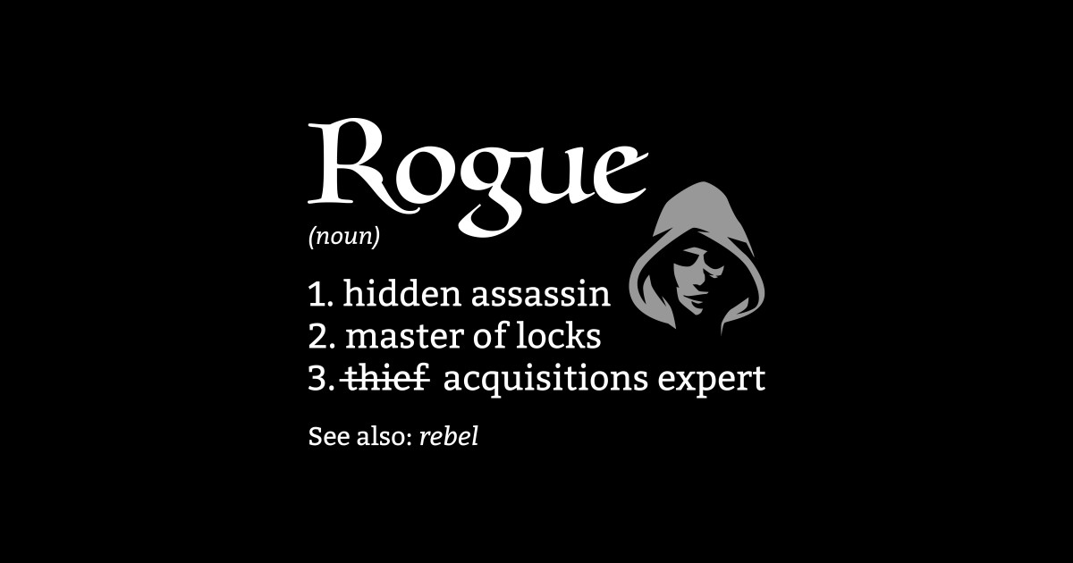 D&D Rogue Class Definition - Rogue Class - Sticker | TeePublic