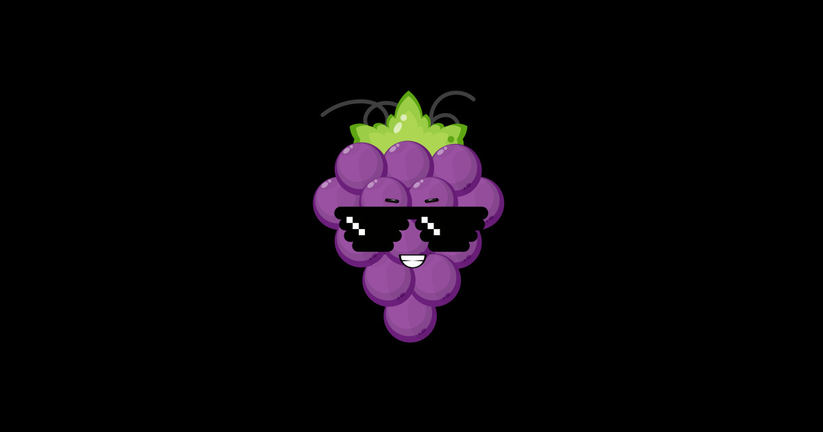 Grape Minds Think Alike | Grapes Pun - Grape Pun - Sticker | TeePublic