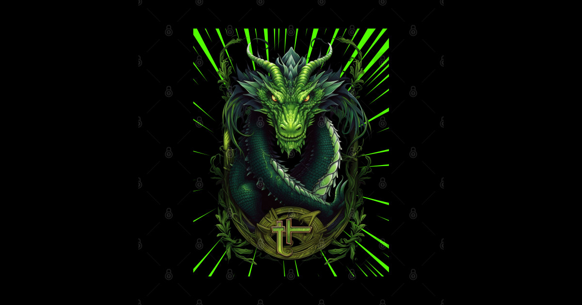 Stormscale the Thunderous Dragon - Dragon - Sticker | TeePublic
