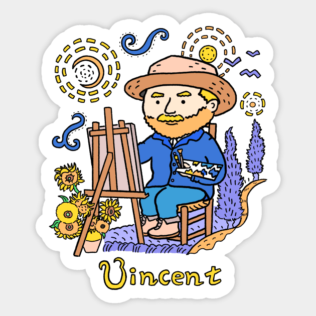 Vincent van Gogh - Gogh - Sticker | TeePublic