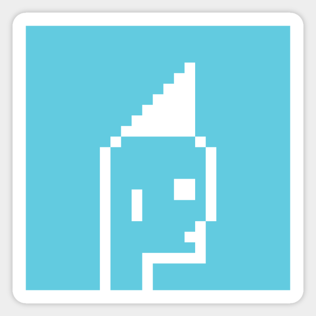 Pixel Art / Cool Mohawk - White on Black / ToolCtypto NFT - Mohawk ...