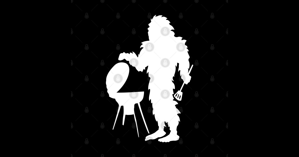 Funny Bigfoot Cooking Chef - Bigfoot - Sticker | TeePublic