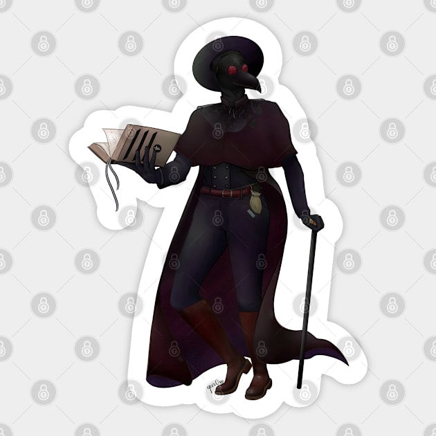 ASAW Plague Doctor - Aromantic - Sticker | TeePublic