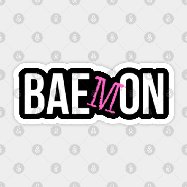 BAEMON//PINK EDITION - Baemon - Sticker | TeePublic