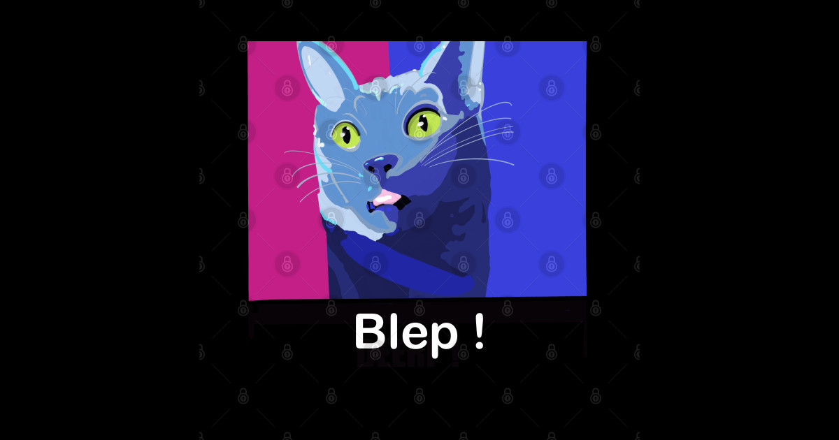 Blep Cat - Blep - Sticker | TeePublic