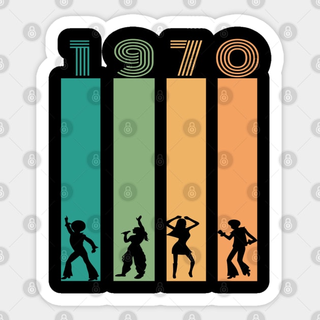 1970 Birth Year - 1970 Birth Year - Sticker | TeePublic