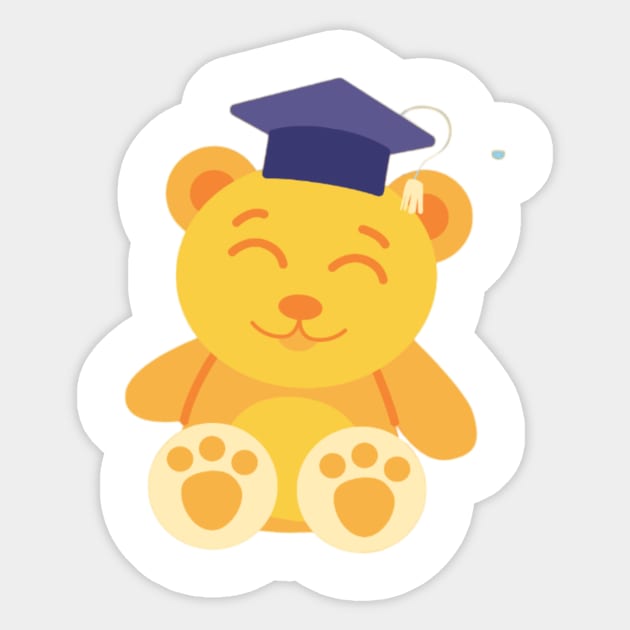 Graduation Bear - Graduation Bear - Sticker | TeePublic