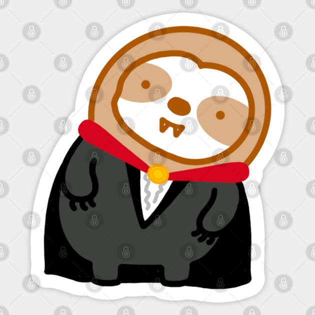 Cute Vampire Sloth - Sloth - Sticker | TeePublic