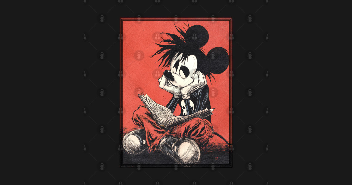 Emo Mickey - Mickey Mouse - T-Shirt | TeePublic