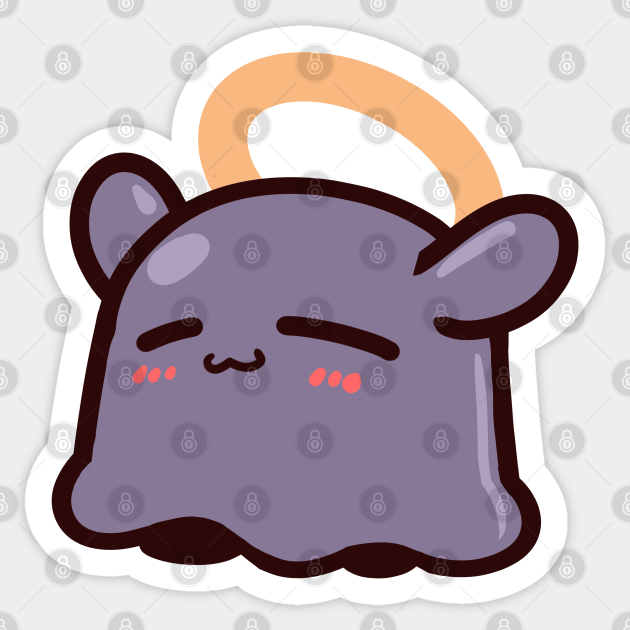 Takodachi blushing - Vtuber - Sticker | TeePublic