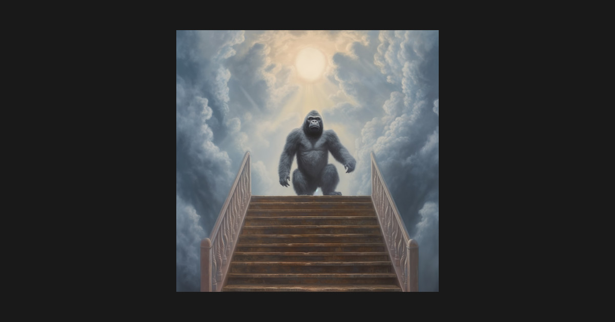 Harambe Stairway To Heaven - Harambe - T-Shirt | TeePublic