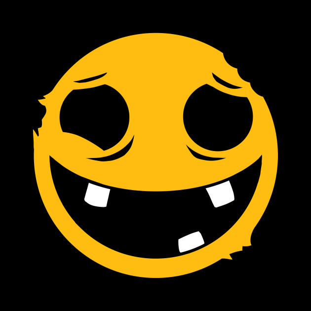 Zomie Beat Up Smiley Face - Emoji - Emoji - Pin | TeePublic