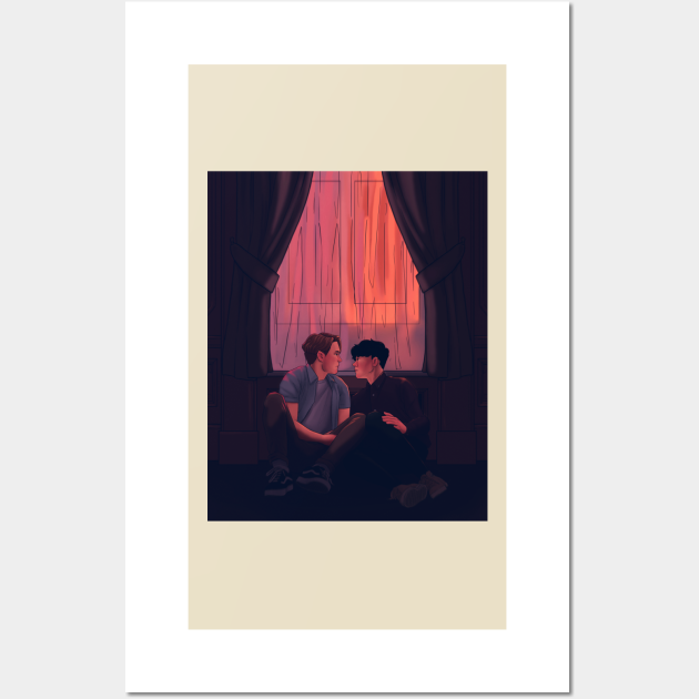 Nick and Charlie- Heartstopper first kiss - Kit Connor - Posters and ...