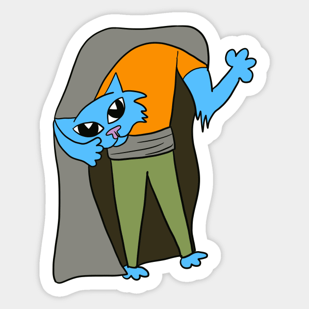 Halloween Headless Cat - Headless - Sticker | TeePublic