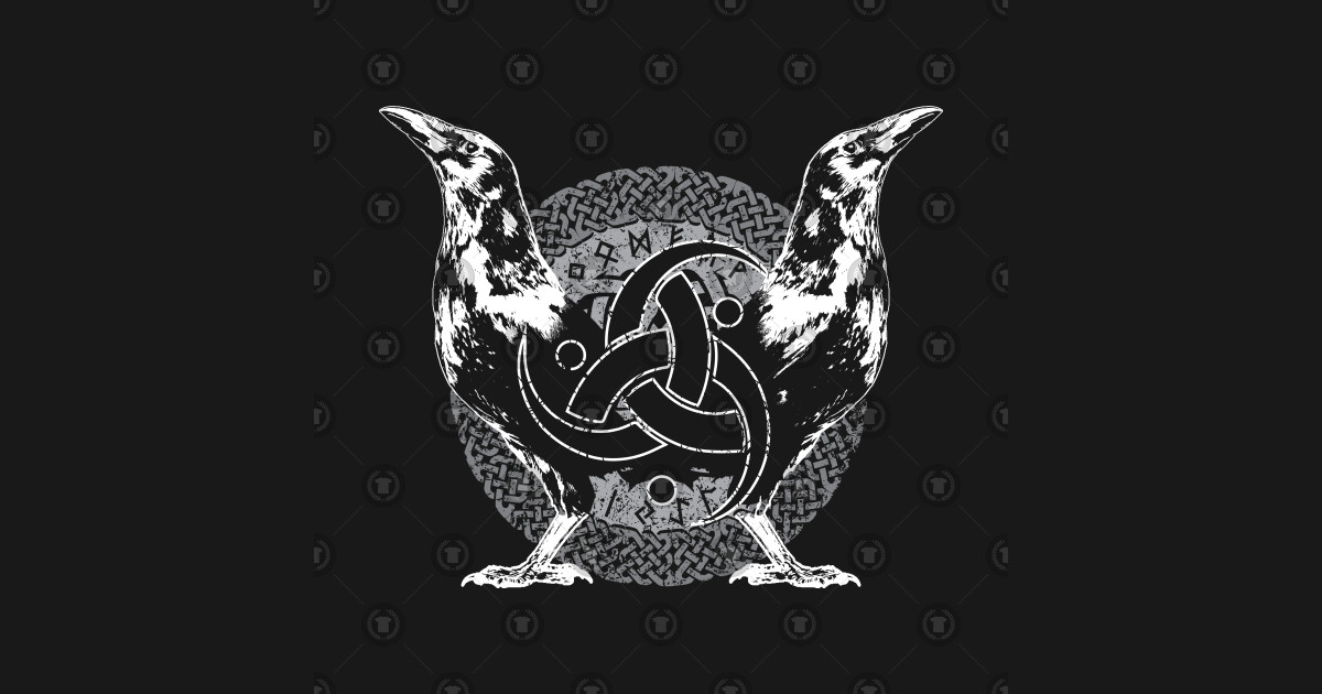 The Twin Ravens of Odin -Huginn and Muninn - Twin Ravens Of Odin - T ...