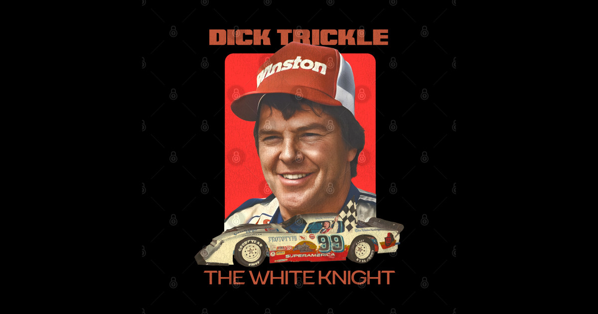 Dick Trickle - The White Knight - Dick Trickle - Sticker | TeePublic