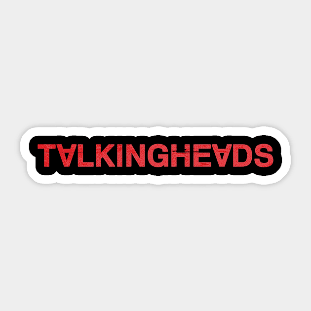 Talking Head Retro Logo - Talking Heads - Sticker | TeePublic