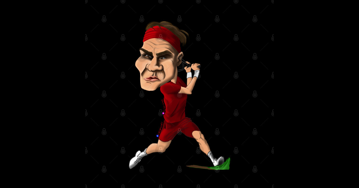 RF - Roger Federer - Sticker | TeePublic