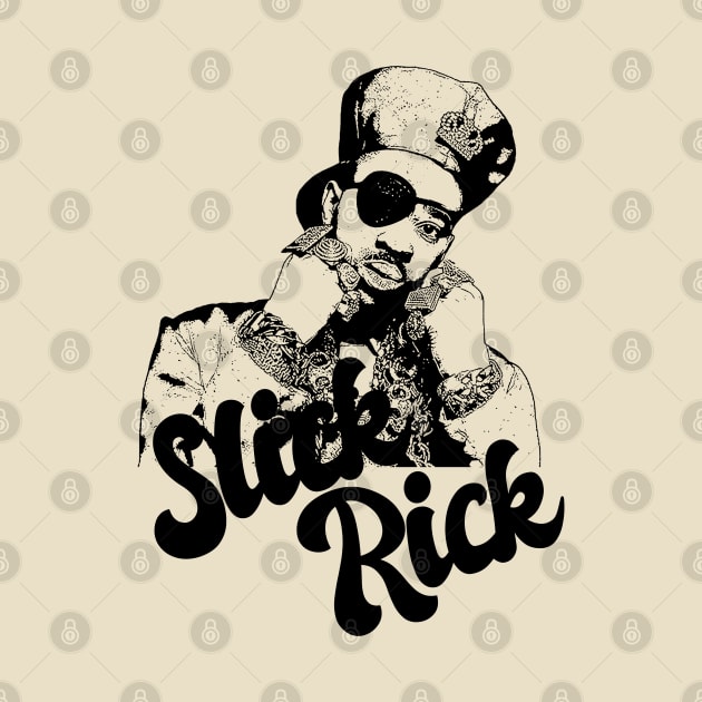 Slick Rick 80s Style classic - Slick Rick - T-Shirt | TeePublic