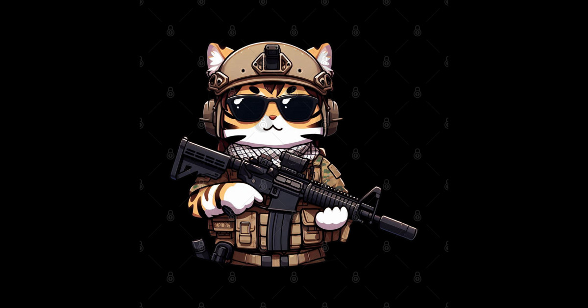 Tactical Tiger - Tiger - Sticker | TeePublic