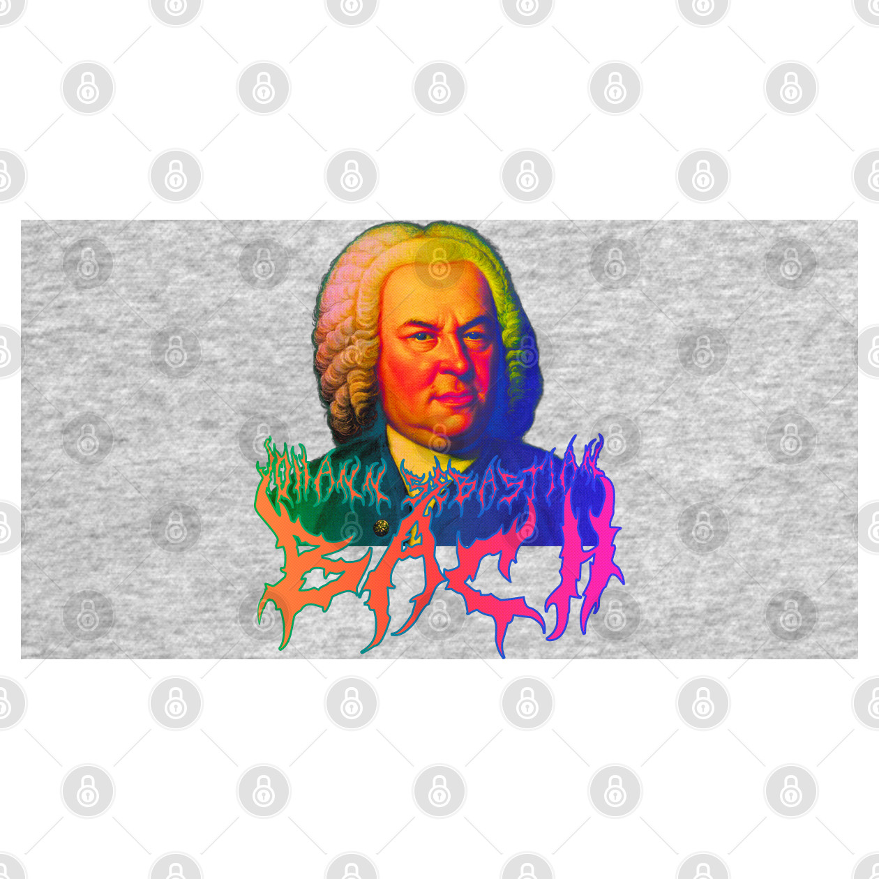 Bach Metal Tie Dye - Johann Sebastian Bach Psychedelic Graphic - Music ...