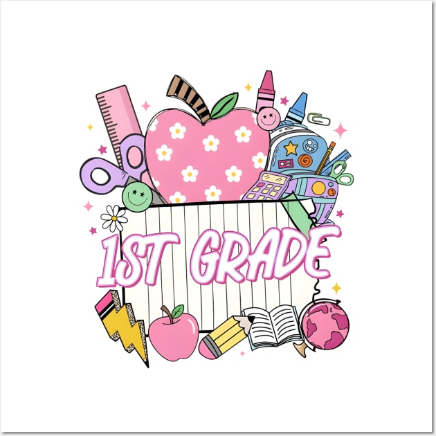 Retro Back to School Bundle, 1st Grade, First Day of School, School ...