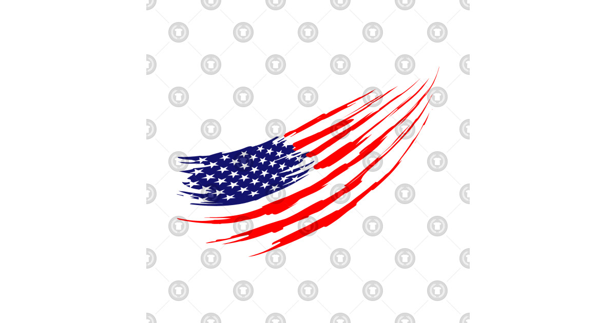 Power American Flag - American Flag - T-Shirt | TeePublic