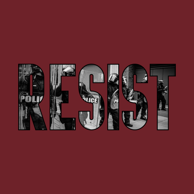 RESIST RIOT REBEL - Anti System - T-Shirt | TeePublic