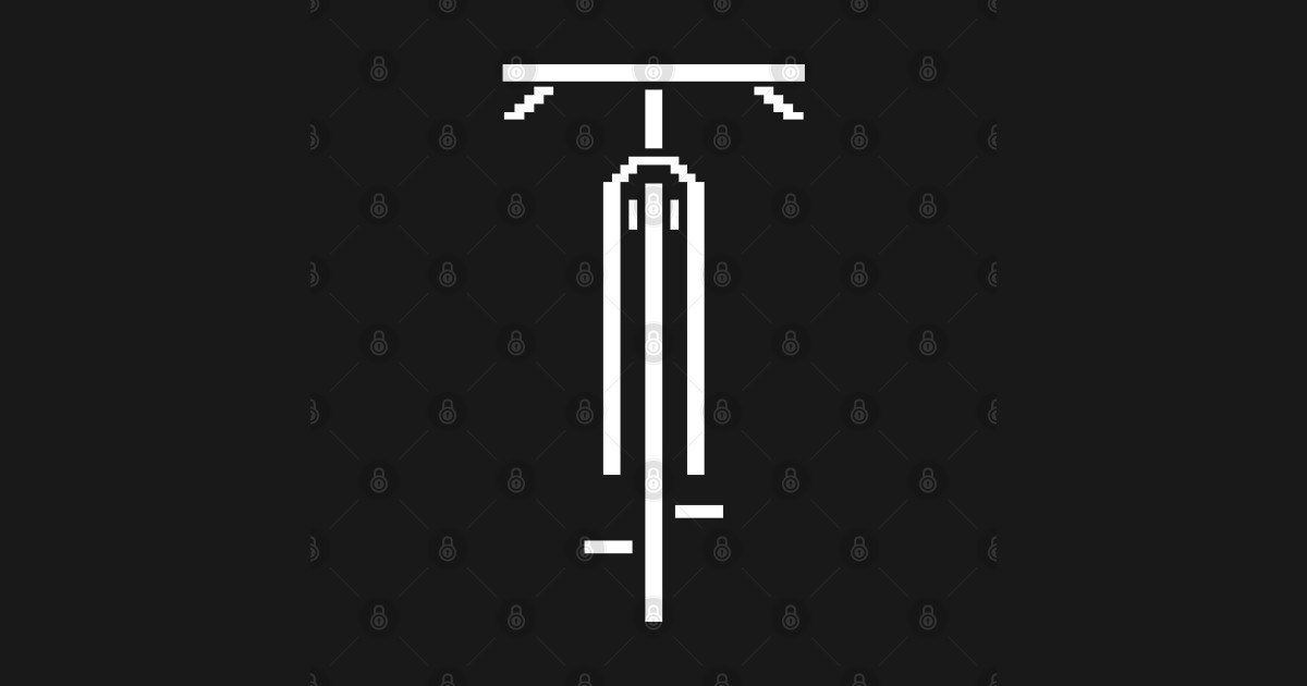 Biking Pixel Icon Symbol Art Cycling Love Bike Riding Art - Bike - T ...