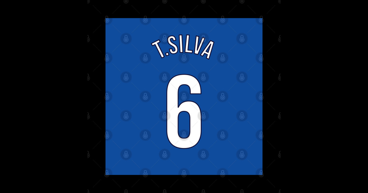 T.Silva 6 Home Kit - 22/23 Season - Thiago Silva - Sticker | TeePublic