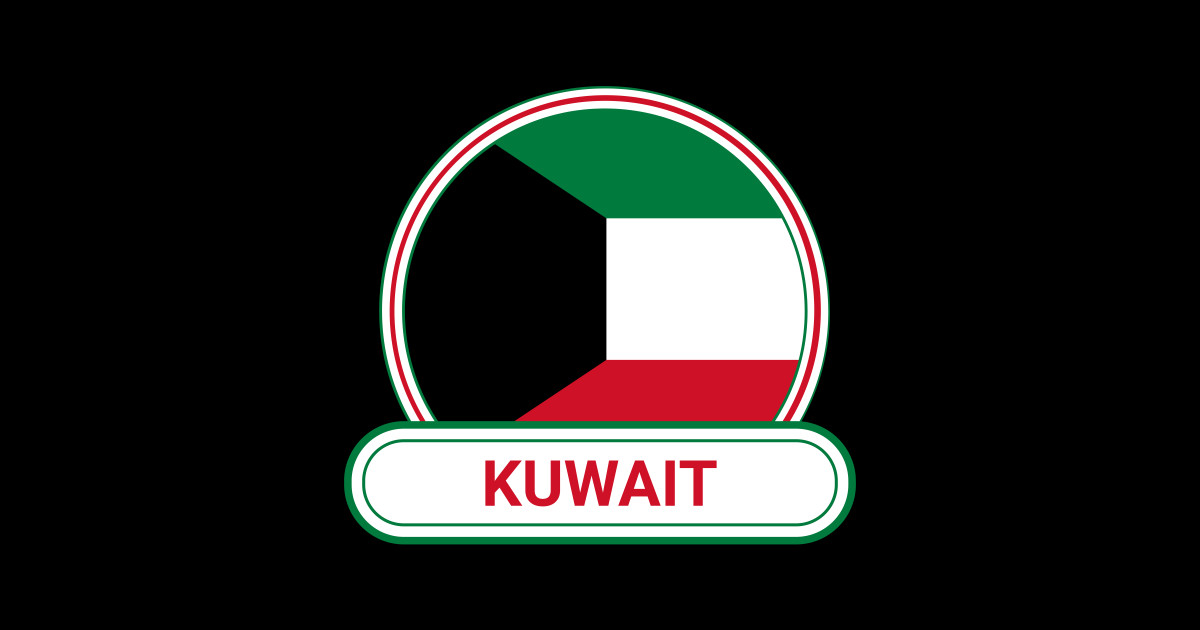Kuwait Country Badge - Kuwait Flag - Kuwait - Sticker | TeePublic