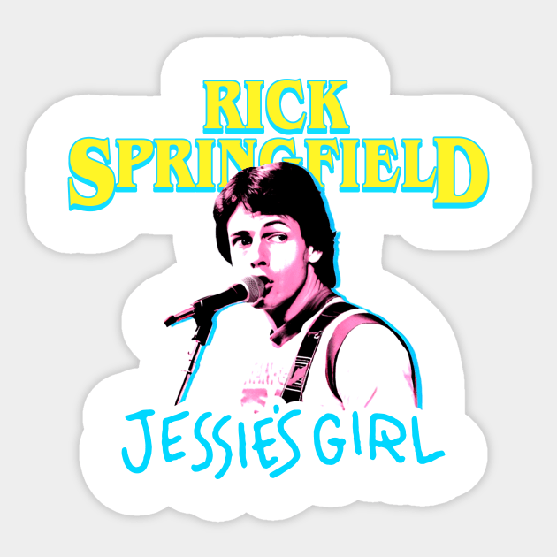 vintage ANNIVERSARY - Vintage Rick Music Springfield - Sticker | TeePublic