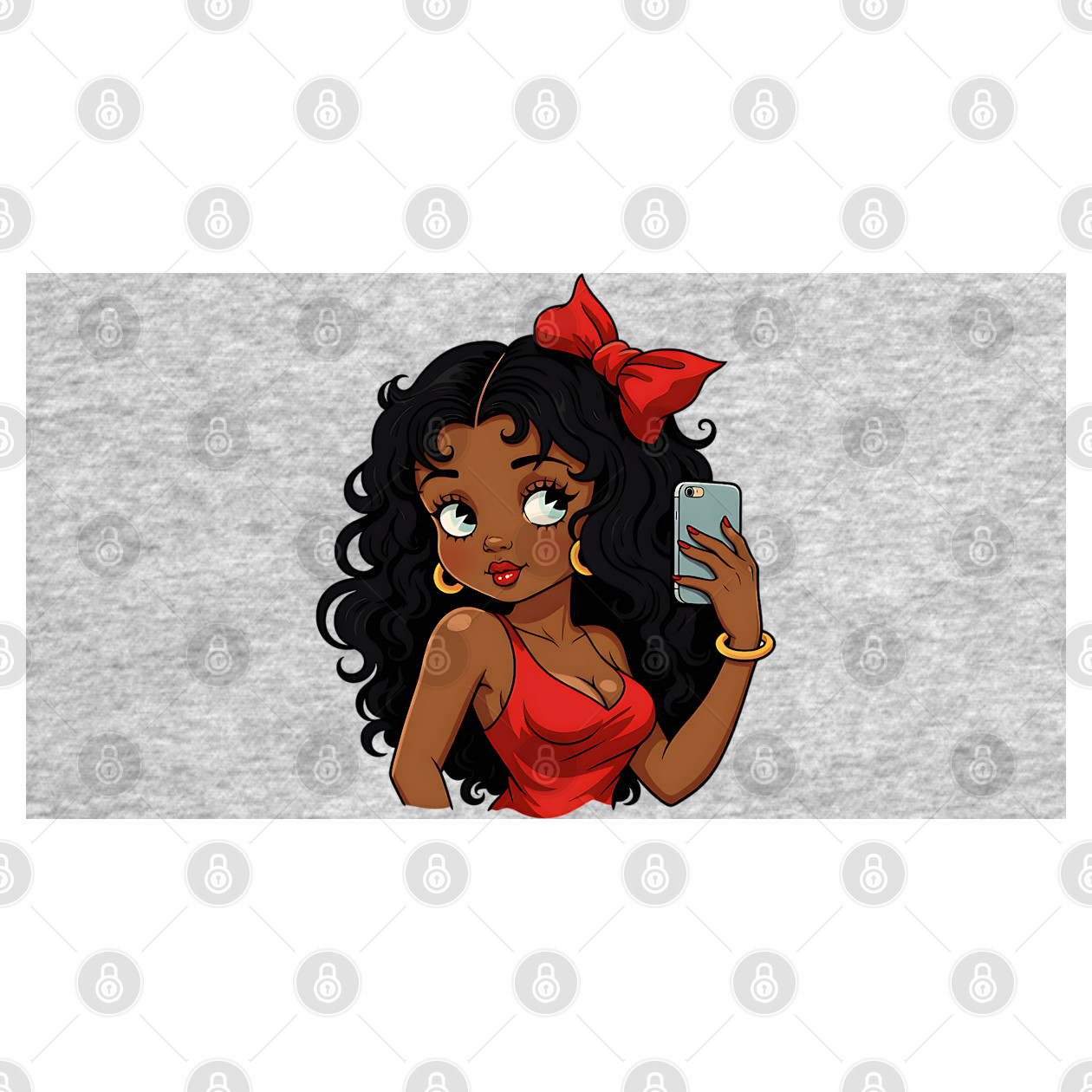 Black Betty Boop Modern Hair - Betty Boop - T-Shirt | TeePublic