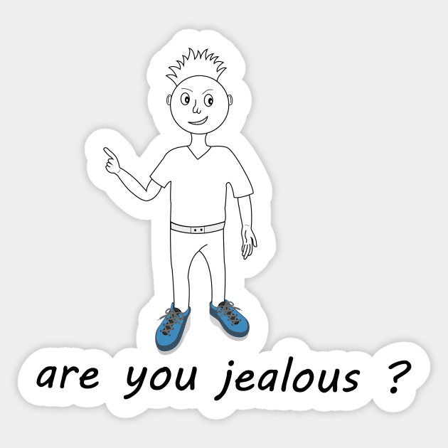 Funny Cartoon Design - Cartoon - Sticker | TeePublic