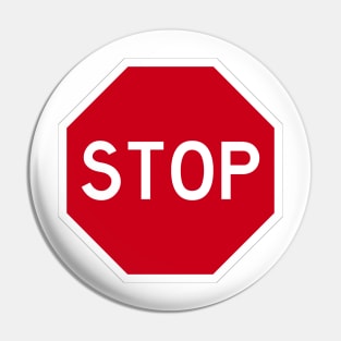 Stop Warning Hand Sign Pins and Buttons for Sale | TeePublic