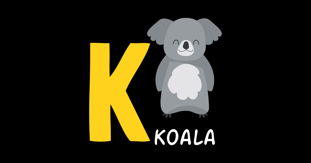 Alphabet K funny - Alphabet K - Sticker | TeePublic