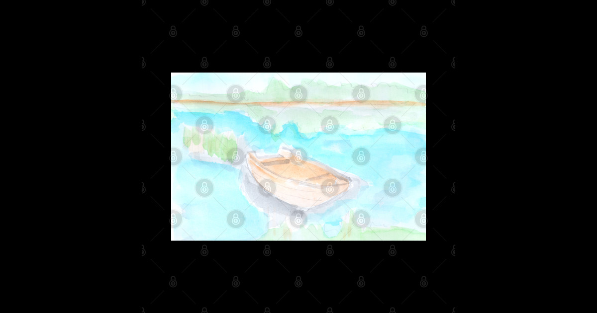 boat, river, lake, nature, landscape, summer, vacation, recreation ...