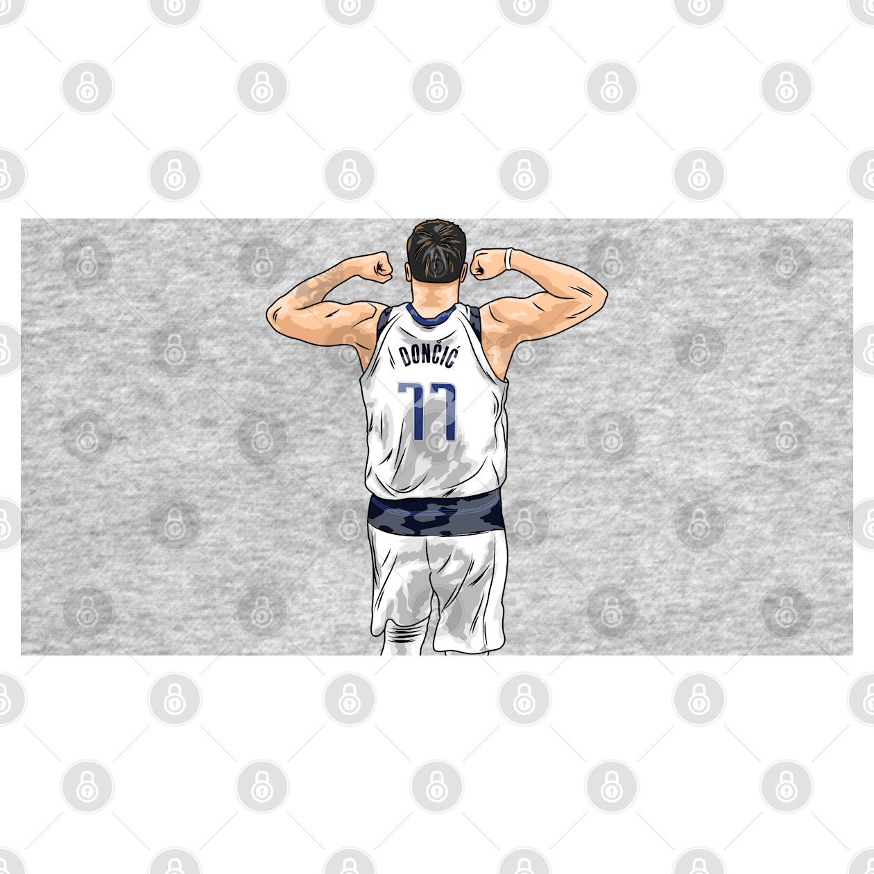 Luka Doncic Celebration Dallas Mavericks Cartoon - Luka Doncic - Hoodie ...