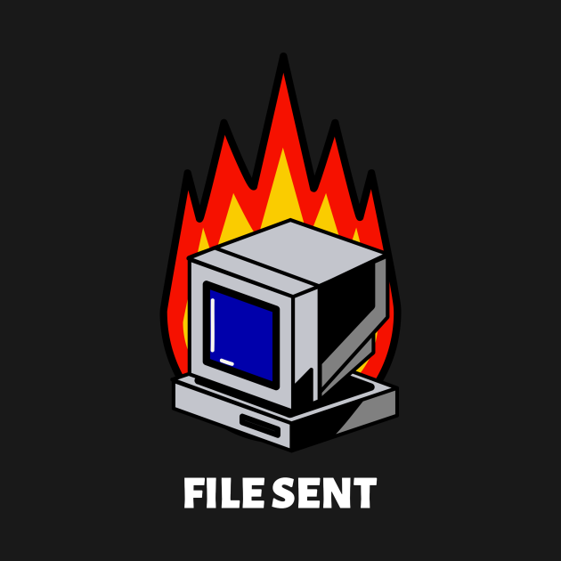 File Sent - Programmer Gifts - T-Shirt | TeePublic