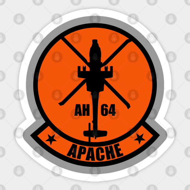 AH-64 Apache Patch - Apache Helicopter Gunship - Sticker | TeePublic
