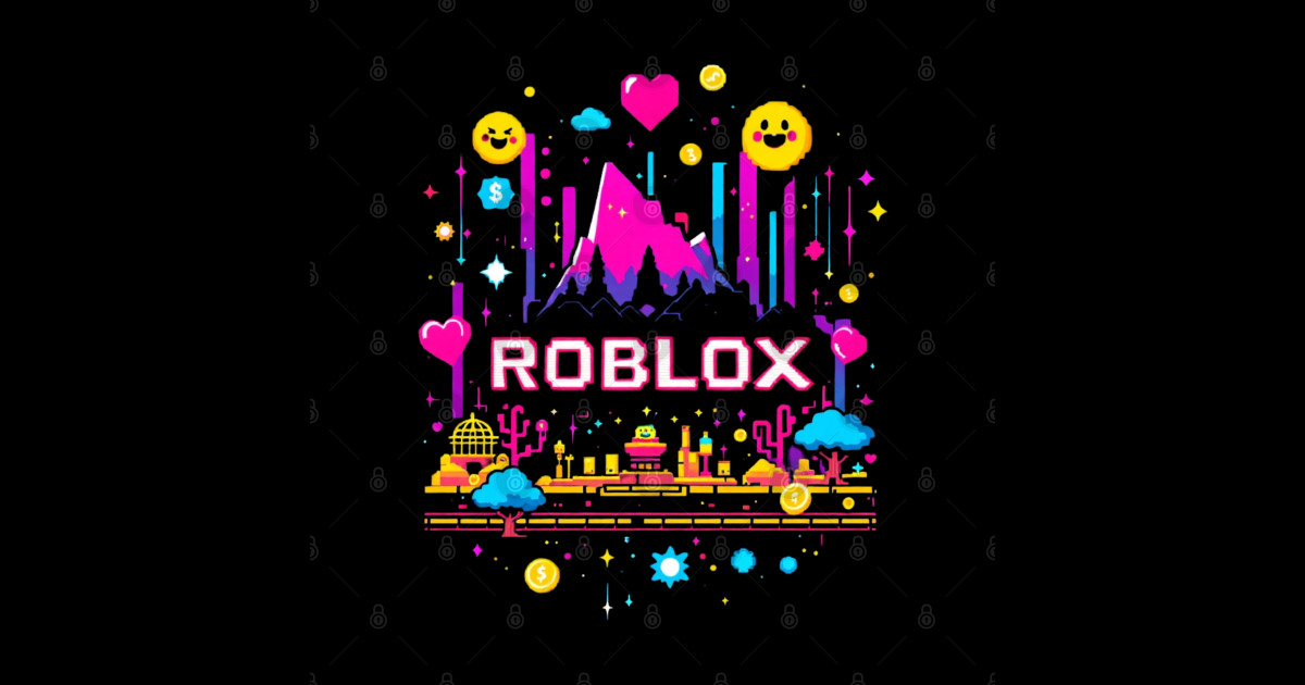Pixelated Roblox Arcade - Roblox - Sticker | TeePublic
