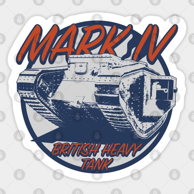 WW1 Mark IV Tank - Ww1 Mark 4 Tank - Sticker | TeePublic