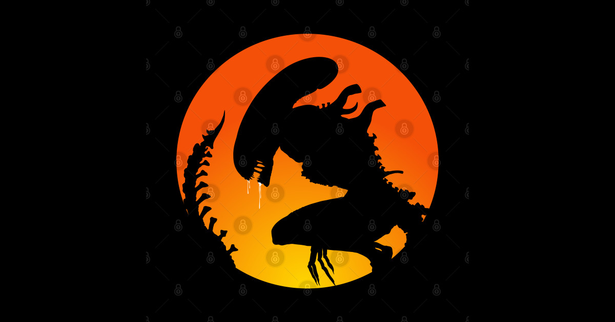 Alien Shadow - Aliens - Sticker | TeePublic