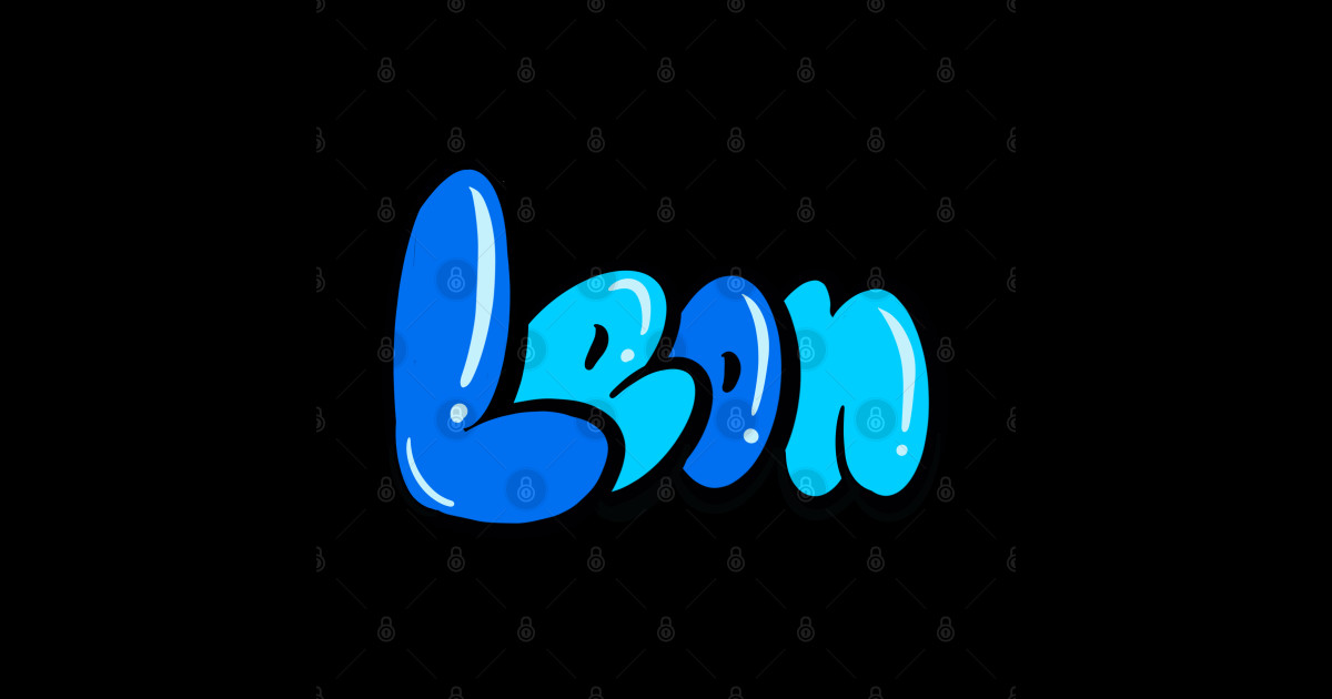 Leon name in blue graffiti calligraphy Top 10 best personalized gifts ...