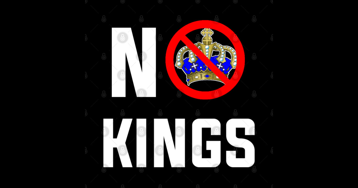 No kings in America anti Trump - No Kings In America - Sticker | TeePublic
