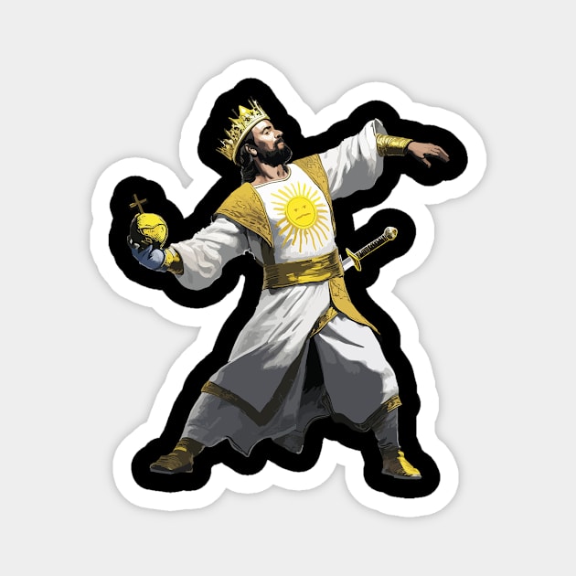 Holy Grail King Arthur throwing the Holy Hand Grenade. Tribute to ...