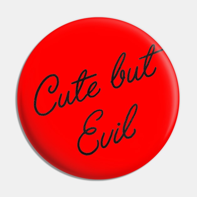 Cute but Evil v2 - She Devil - Pin | TeePublic